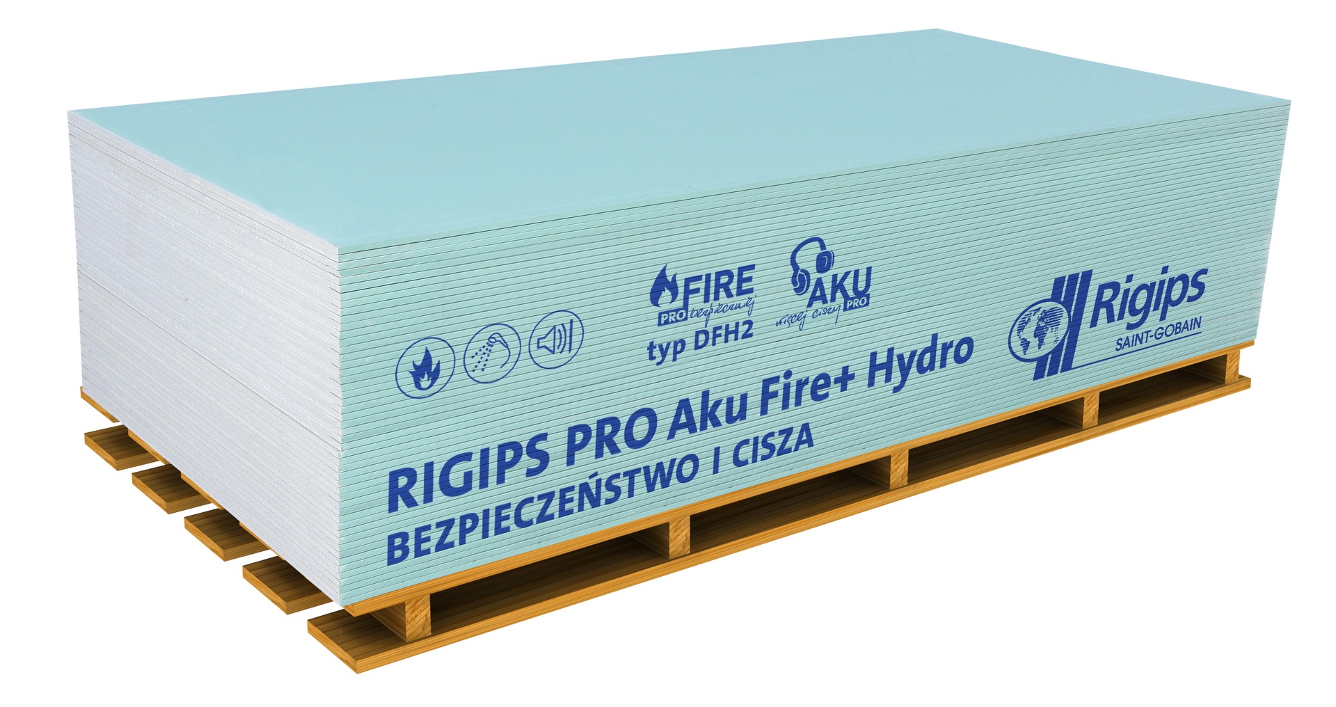 RIGIPS PRO Fire+ Hydro typ DFH2 1200x15 | Rigips