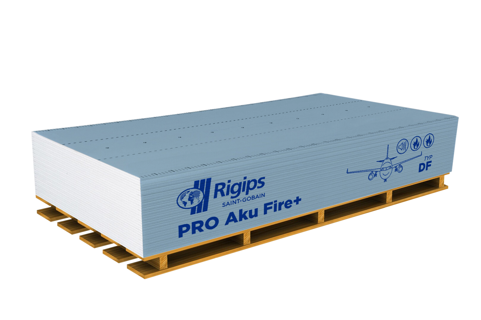 RIGIPS PRO AKU Fire+ typ DF (GKF) 1200x12,5 | Rigips